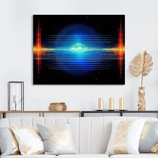 Designart "Universal Frequency Cosmic Horizon I" Abstract Shapes Canvas ...