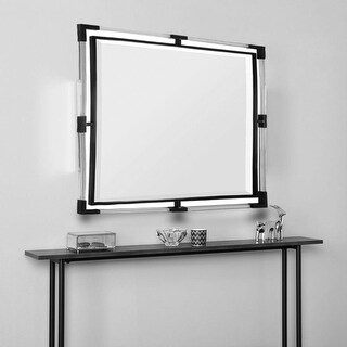 Stanley Acrylic Wall Mirror - Silver - Bed Bath & Beyond - 37147278