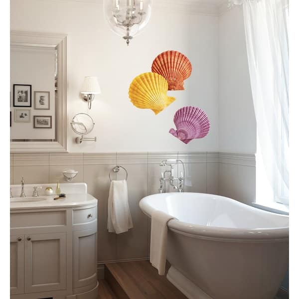 shell decorations for bathroom