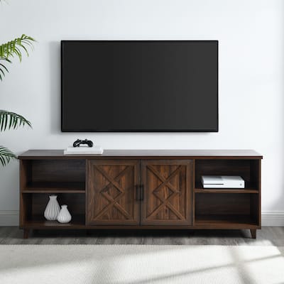 Walker Edison 70-inch Transitional TV Stand - Overstock - 34128003