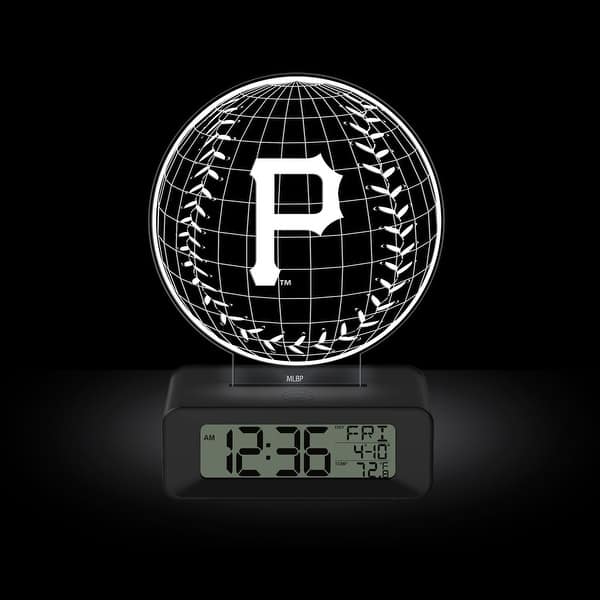 MLB Pittsburgh Pirates Color-Changing Led 3d Illusion Alarm Clock with ...