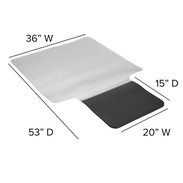 Ergonomic Sit or Stand Chair Mat with Hinged Cushioned Mat - Anti ...