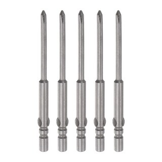 5pcs 4mm Round Shank 2.5x30mm PH0 Magnetic Phillips Screwdriver Bit 2.5 ...