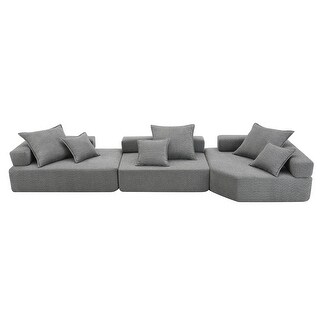 Floor-standing Irregular Couch Special-shaped Modular Sectional Sofa ...