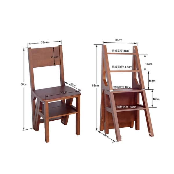 Multi-Functional Solid Wood Seat with Convertible Staircase - Bed Bath ...