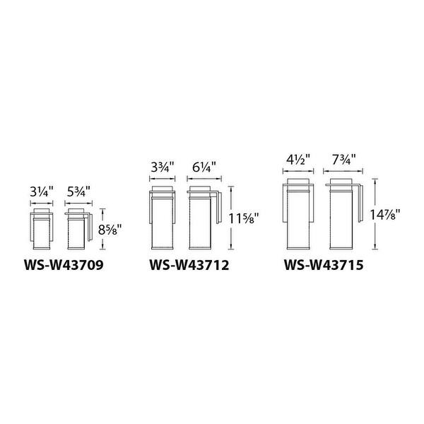 WAC Lighting WS-W43715 Mesh Single Light 15" High Integrated LED ...