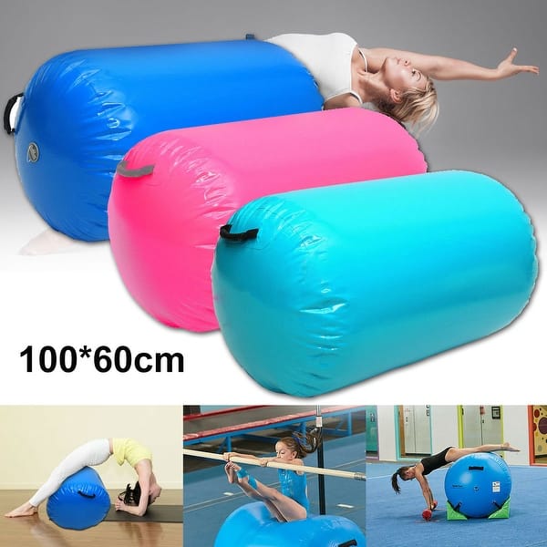 100Cm Inflatable Gymnastics Balance Training Air Roller Cylinder Column ...