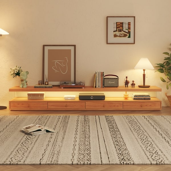 JASIWAY Modern TV Stand with Shelves and Drawers - Bed Bath & Beyond ...