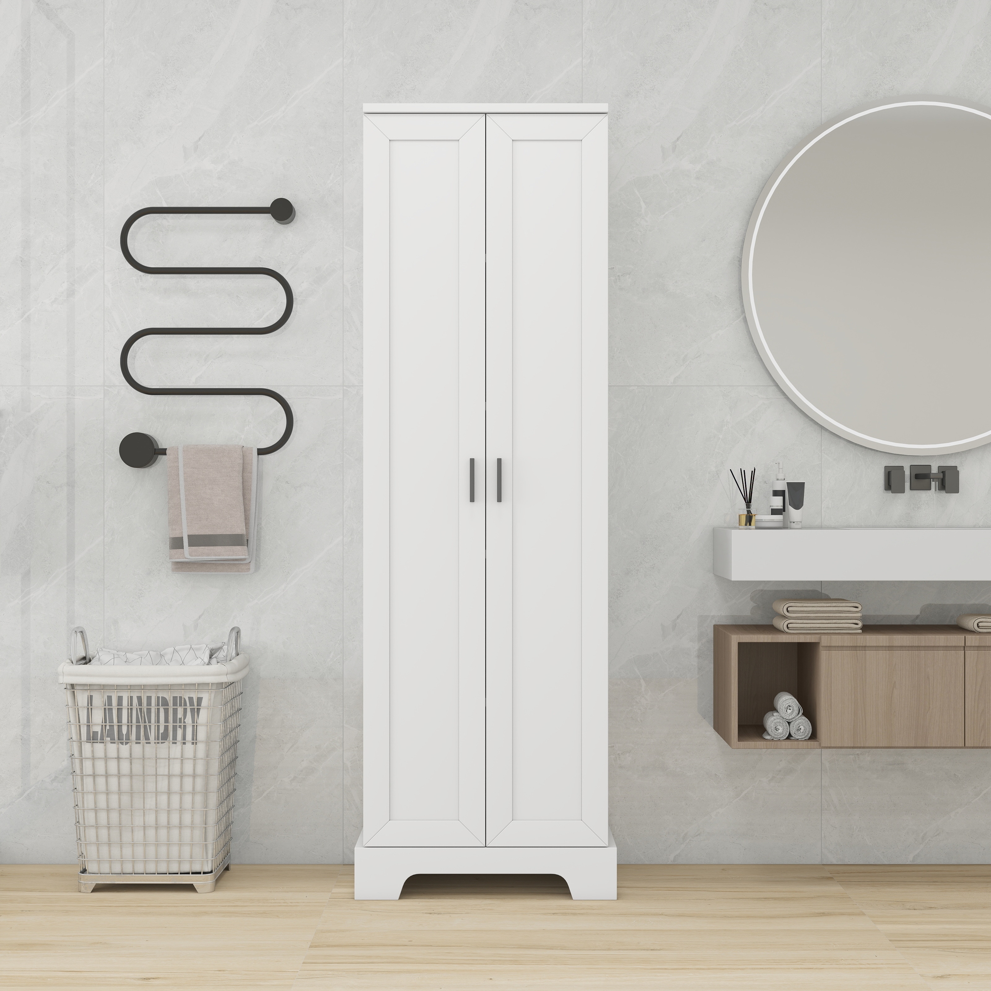 Metal linen tower store