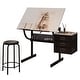 Adjustable Drawing Table for Crafting, Reading, Writing with stool and ...