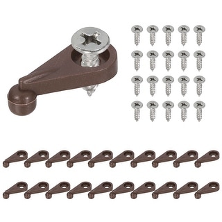 Glass Retainer Clips Kit with Screws, Plastic Cabinet Door Panel Clips ...