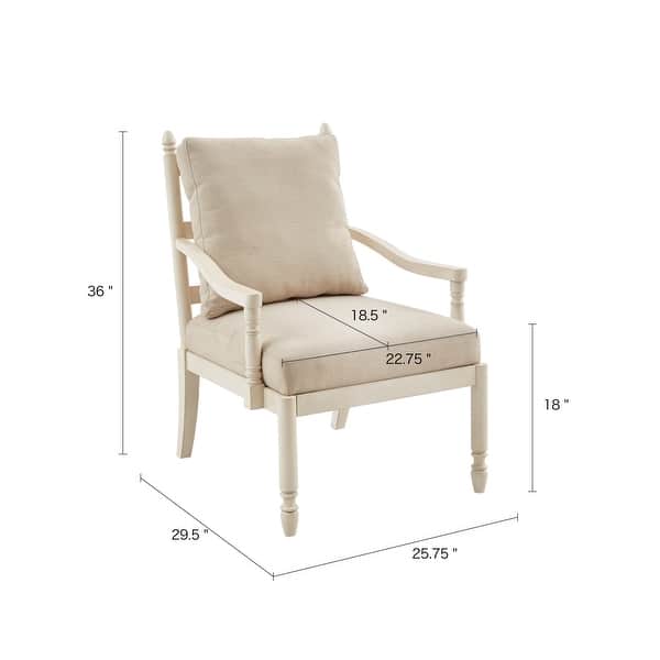 Braxton Cream Accent Chair by Martha Stewart - Bed Bath & Beyond - 32883793