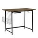 32'' Safety Rounded Corner Home Office Desk with Cable Trough and Under ...