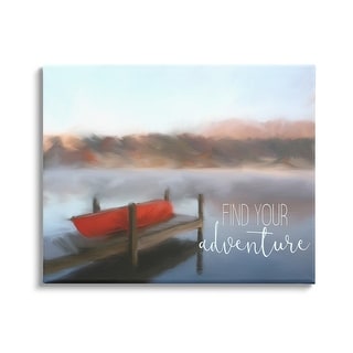Stupell Find Your Adventure Dock Canvas Wall Art Design by Kim Allen ...