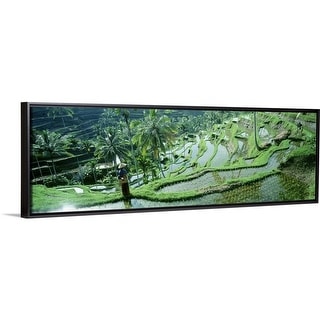 "Bali Indonesia" Black Float Frame Canvas Art - Bed Bath & Beyond - 25502844