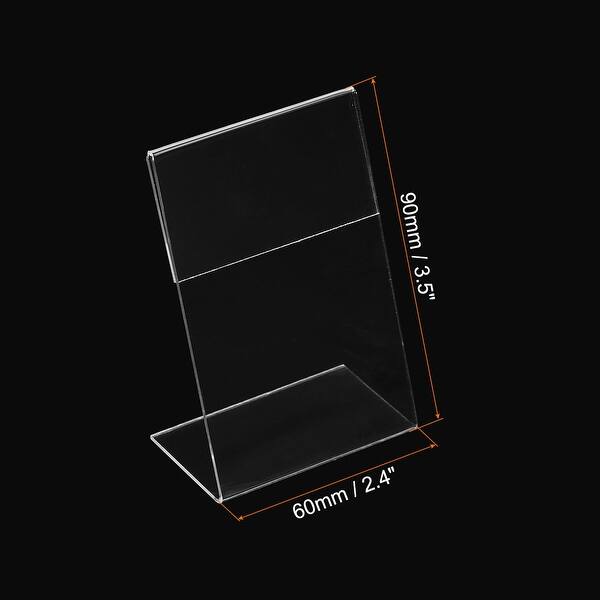 L Shape Price Tag Sign Holder Vertical Stand for Clothing Pack of 6 ...