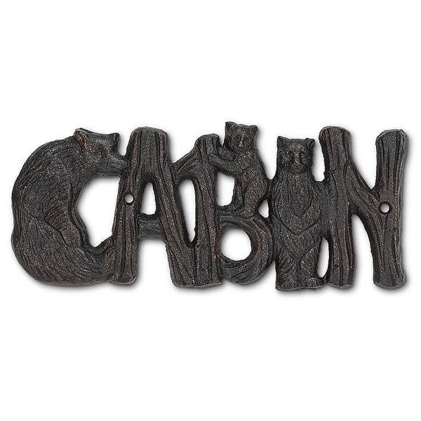 Cabin With Bears As Some Letters Sign - Bed Bath & Beyond - 40042828