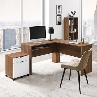 Envision Wood Desk and File Cabinet Set - Bed Bath & Beyond - 36101374