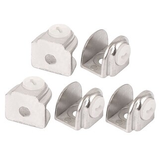 5pcs Semi-circular Metal Glass Shelf Clamp Bracket Holder for 4-8mm ...