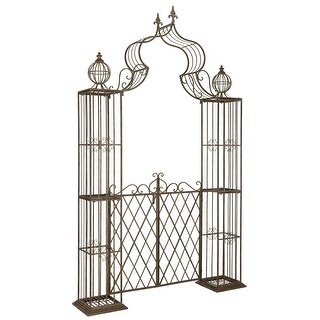 SAFAVIEH Sky Victorian Iron Outdoor Garden Arch Arbor - Bed Bath ...