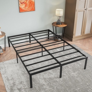 Full Bed Frame, 14 Inch Metal Frame with Storage, Size Platform No Box ...