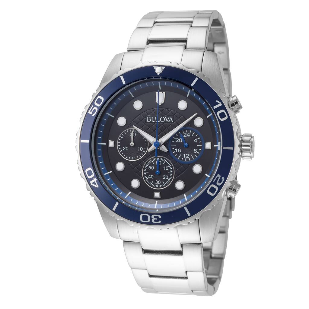 Bulova Men's Classic Black Dial Watch - 98A212 - One Size - Overstock ...