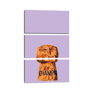 iCanvas "Champagne Cork" by Jaymie Metz 3-Piece Canvas Wall Art Set ...