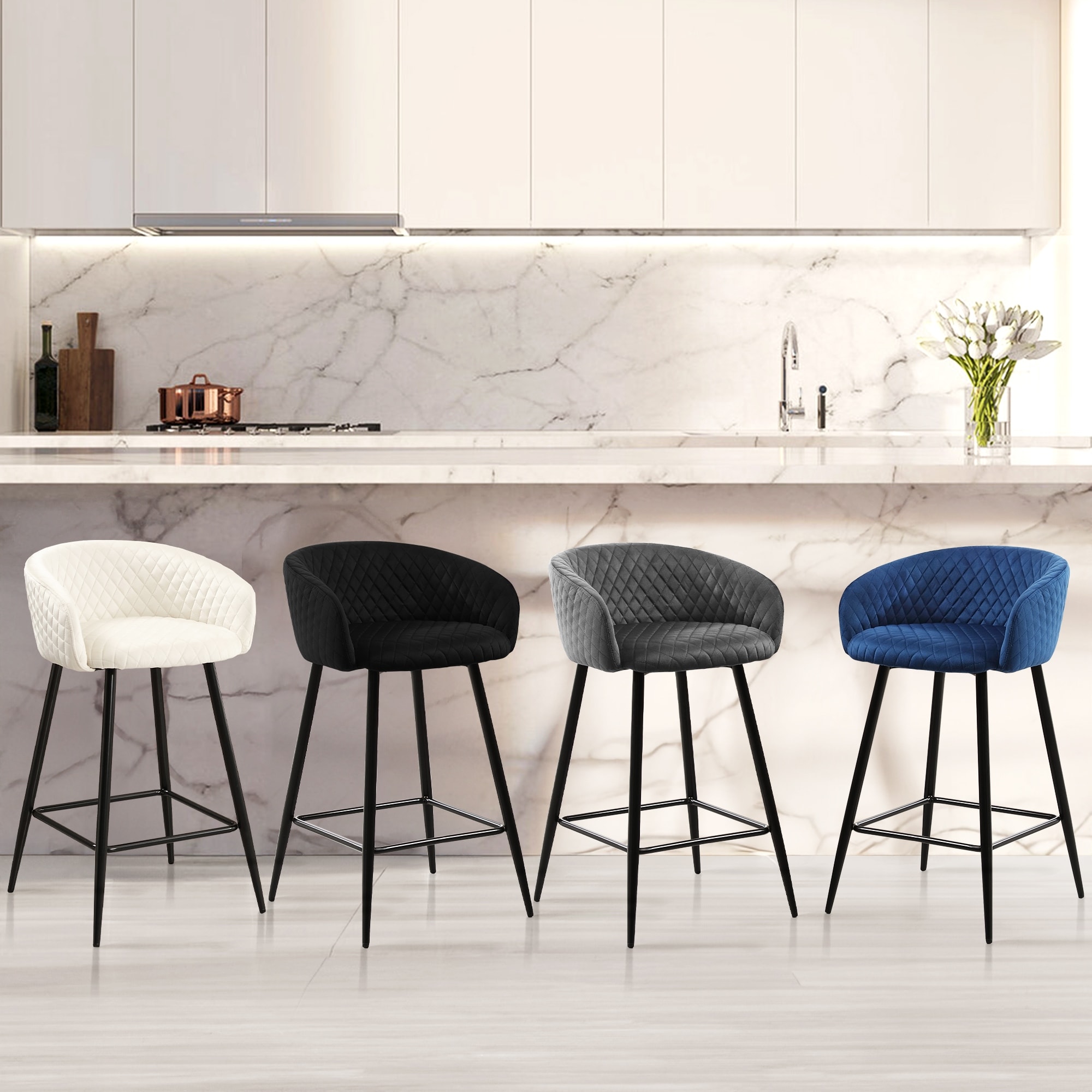 Metal Counter and Bar Stools - Bed Bath & Beyond