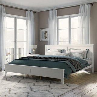 Modern Solid Wood King Platform Bed, Elegant and Versatile Bed Frame ...