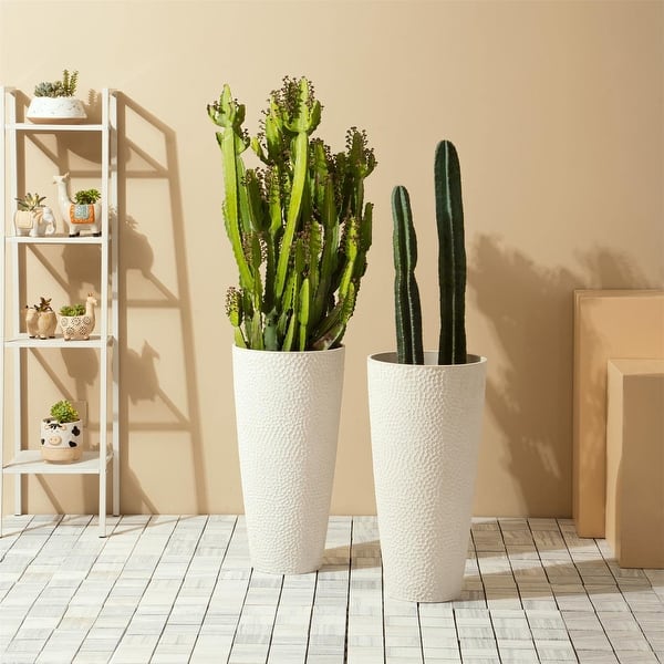 Large Outdoor Tall Planter Indoor Tree Planter, Tall Planter for Indoor ...