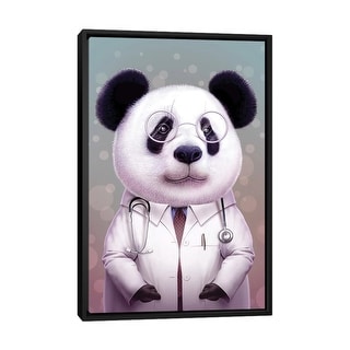 iCanvas "Doctor Panda" by Adam Lawless Framed Canvas Print - Bed Bath ...