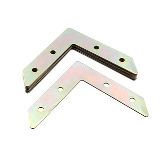 Flat Angle Bracket Plate L Shape Repair Brace, 78.8mmx78.8mm Bronze ...