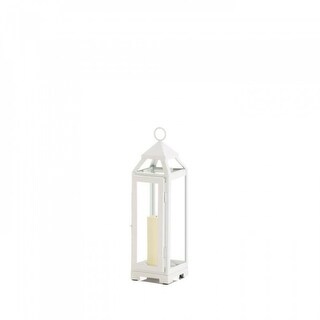 Small Country White Open Top Lantern - Bed Bath & Beyond - 29902031
