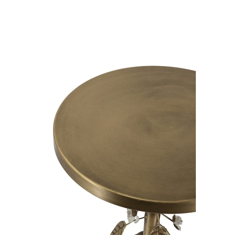Gold White Tea Table Sofa Table Side Table for Living Room, Simple End ...