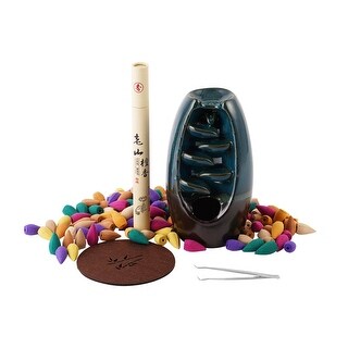 Ceramic Backflow Incense Holder Incense Burner Aromatherapy Waterfall ...