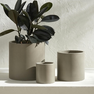 Monson Concrete Planter Set - 8", 12" and 16" - Bed Bath & Beyond ...