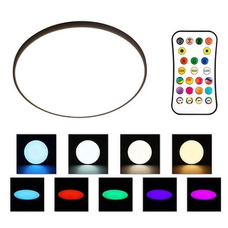 Modern Dimmable LED RGB Ceiling Light 7 Light Color Light - Bed Bath ...