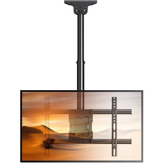 Ceiling TV Mount, Hanging TV Mount for 37-75 inch Flat or Curved TVs up ...