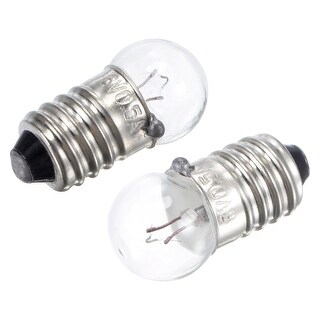 25Pcs E10 Screw Base Bulbs DC 6V Mini Miniature Lights, Warm Yellow ...