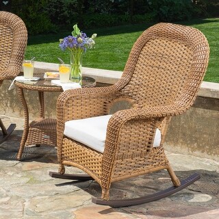 Tulum Natural Wicker Outdoor Rocker Chair Kirklands Home | atelier-yuwa ...
