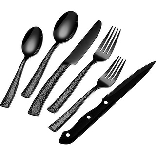 48-Pieces Stainless Steel Square Flatware Set - Bed Bath & Beyond ...