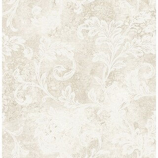 Seabrook Designs Villa Scroll Unpasted Wallpaper - Bed Bath & Beyond ...