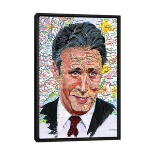 iCanvas "Jon Stewart" by Kyle Willis Framed Canvas Print - Bed Bath ...
