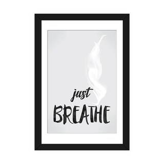 iCanvas "Just Breathe - Inspirational" by Nordic Print Studio - Bed ...