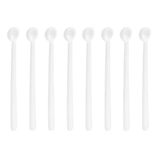 16Pcs 150 Milligram Teaspoon Micro Scoops Mini Measuring Spoons, White ...