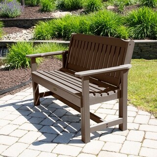 Highwood Commercial Grade Exeter 4 Foot Garden Bench - Bed Bath ...