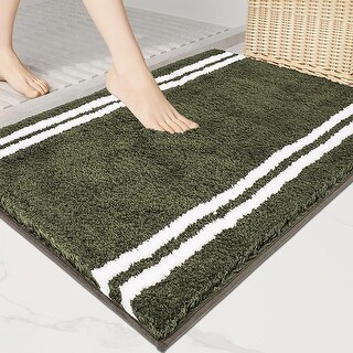 Non-Slip , Super Absorbent And Quick Dry Shaggy Microfiber Bath Mat ...