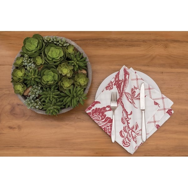 Arcadia Red Napkin Set of 6 - 20" x 20" - Bed Bath & Beyond - 33625975