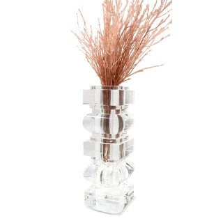 Block Design Crystal Vase, 10.25"H - Bed Bath & Beyond - 40203041