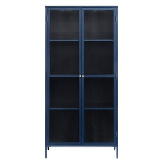 1159UFABlue Steel Display Cabinet - Bed Bath & Beyond - 38321968